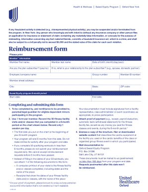 Fillable Online Oxford Sweat Equity Member Claim Form NY Fax Email ...