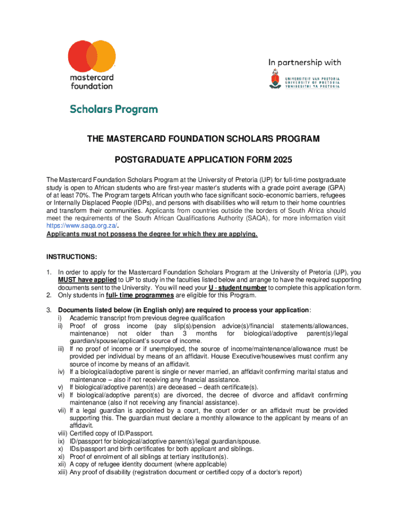 Fillable Online postgraduate-application-form-2025. ... Fax Email Print ...