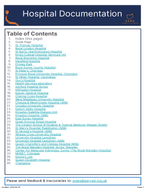 Fillable Online Hospital Documentation Fax Email Print - pdfFiller