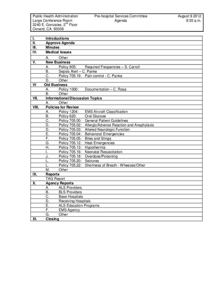 Fillable Online Public Health Administration Large Conference Room ... Fax Email Print - pdfFiller