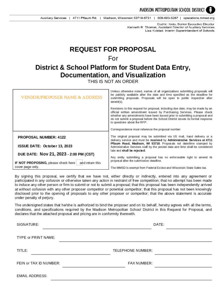 RFP 4122 -Data Entry Documentation Visualization (final version).docx. Request for Proposal Doc ...