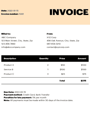 Marketing Invoice Template - Fill, Edit, Sign, Download & Print For ...