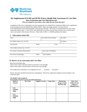 ICF/MR and HCBS Disability Waiver Care Coordination Doc Template | pdfFiller