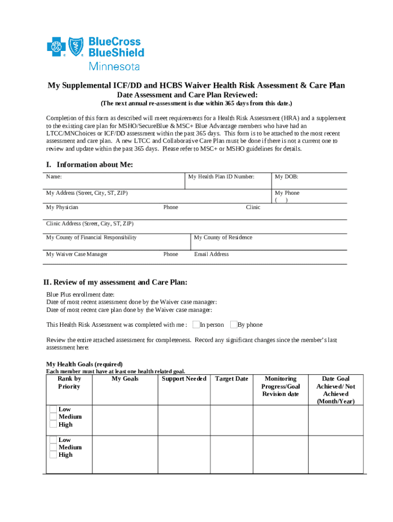 ICF/MR and HCBS Disability Waiver Care Coordination Doc Template ...