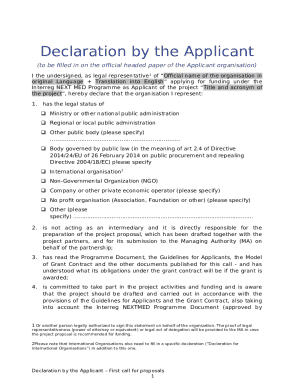 This declaration must be written on the official letterhead ... Doc ...