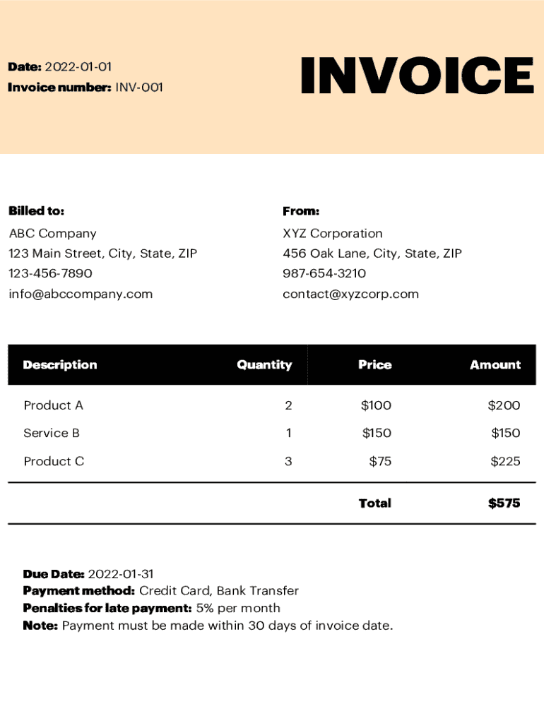 Purchasing Invoice Template - Fill, Edit, Sign, Download & Print For ...