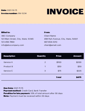 Timesheet Invoice Template - Fill, Edit, Sign, Download & Print For ...