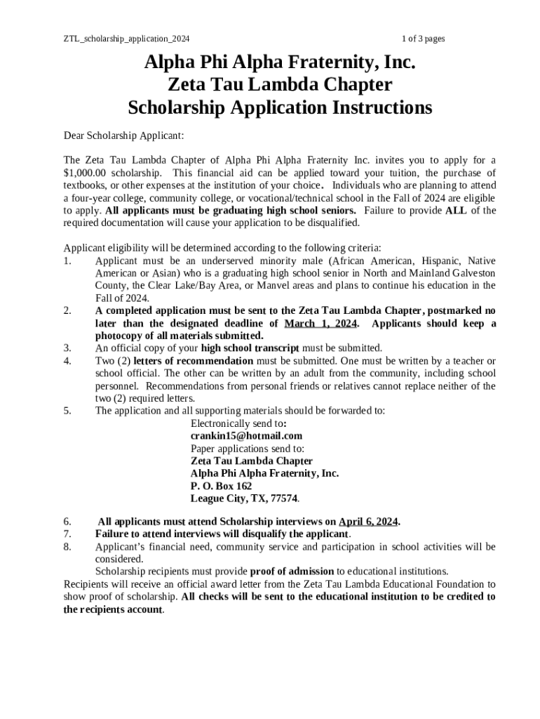 Zeta Tau Lambda Doc Template | pdfFiller