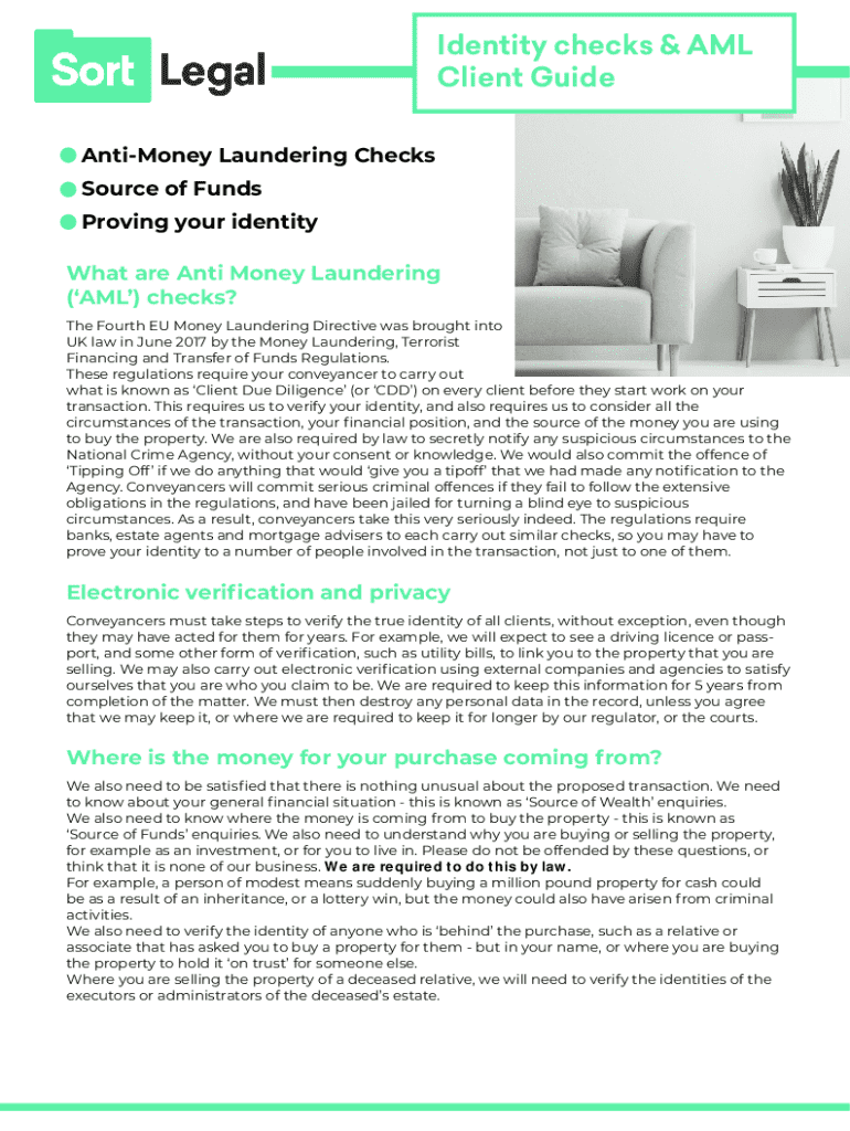 Fillable Online EU Anti-Money Laundering Directive (AMLD) Guide: What ...