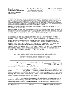 Fillable Online Deposit Account Control Agreement (DACA) Doc Template ...