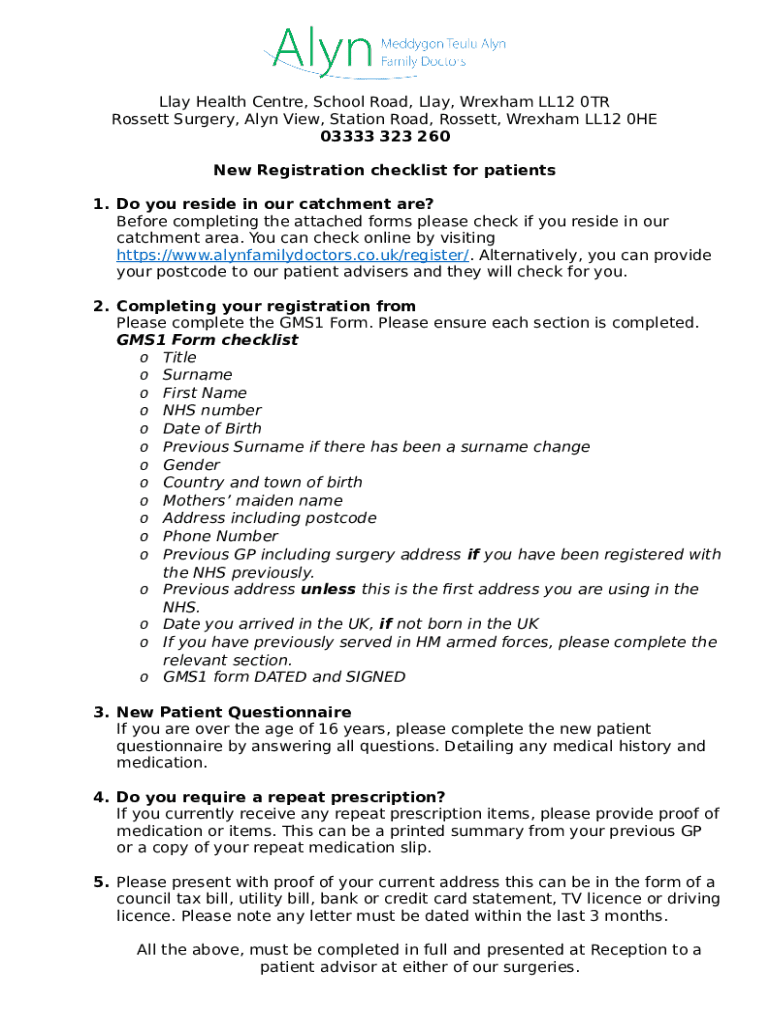 alyn-family-doctors-new-patient-registration-checklist. ... Doc ...