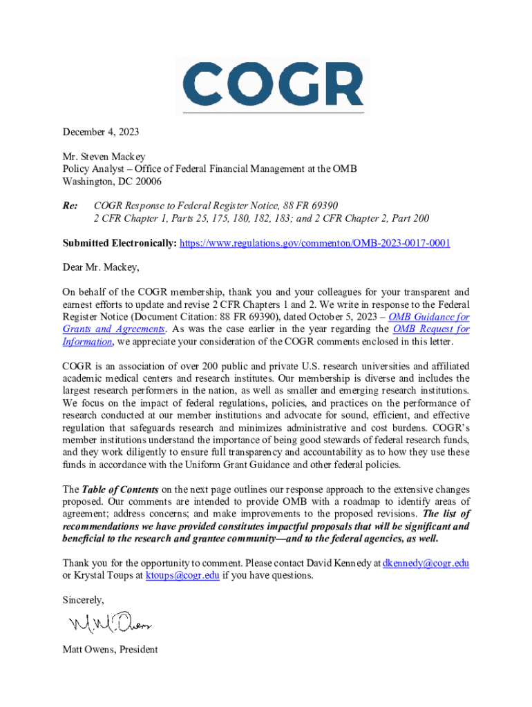 Fillable Online Revisions to Uniform GuidanceOffice of Sponsored ...