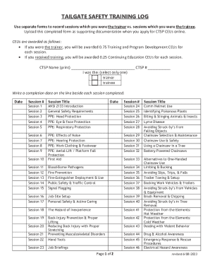 Fillable Online Training Sign Off Sheet - Fill Online, Printable ...