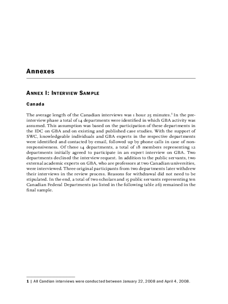 Fillable Online How to answer Canadian government interview questions ...