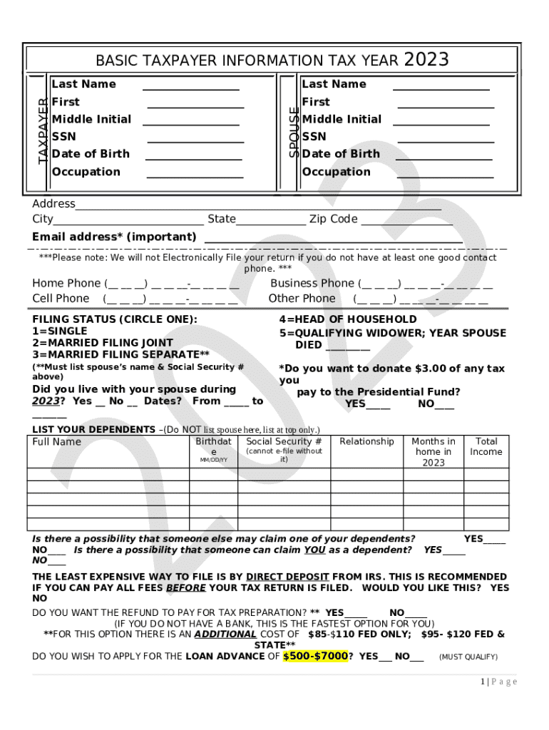 20 TAX ORGANIZER 20 Doc Template | pdfFiller