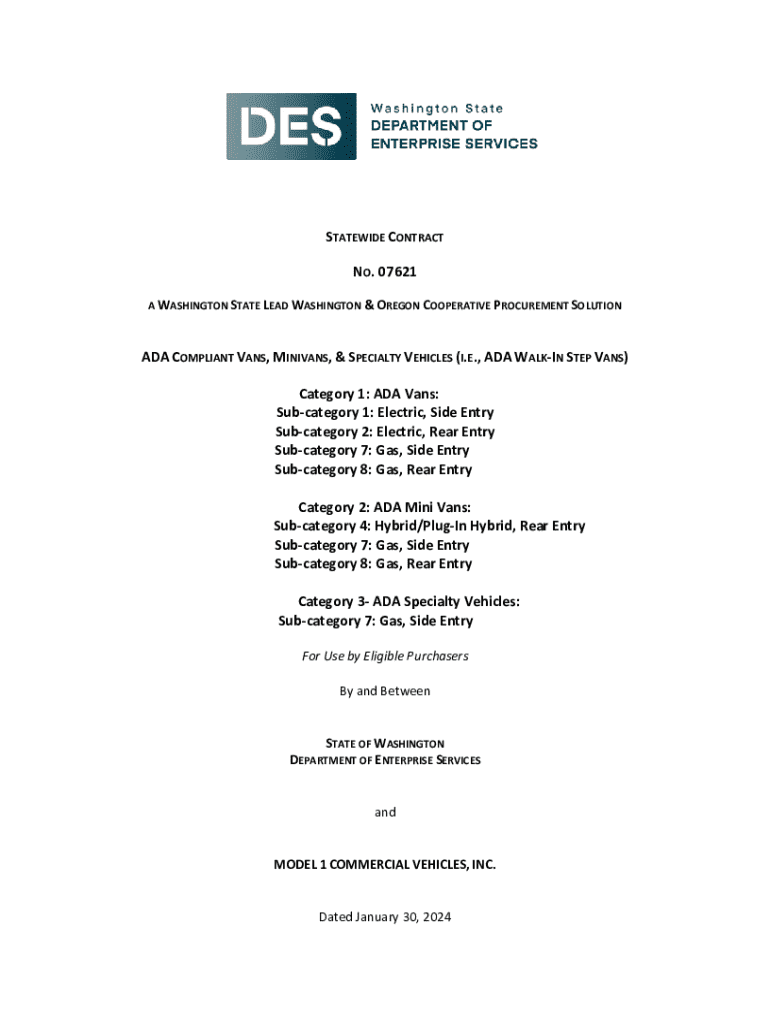 Fillable Online ADA Vans, Minivans, and Specialty Vehicles - Washington ...