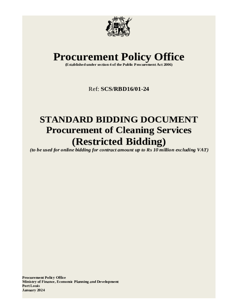 Emergency Procurement - Competition Commission of Mauritius - ppo govmu Doc Template | pdfFiller