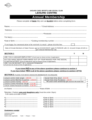 Please complete all fields fully and use BLOCK letters when completing ...