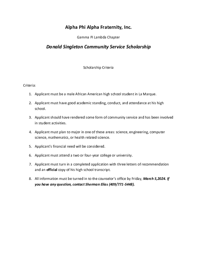Fillable Online Alpha Pi Lambda Chapter, Alpha Phi Alpha Fraternity ...