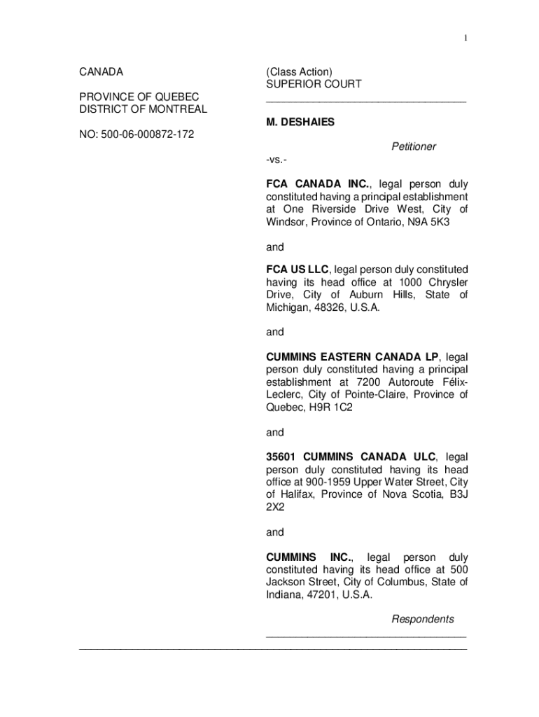 Fillable Online SXM Class Action Settlement Agreement Fax Email Print - pdfFiller