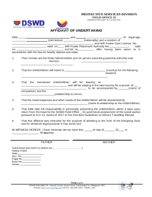 DSWD-PMB-GF-002-Affidavit-of-Undertaking-for-Foster- ... Doc Template ...