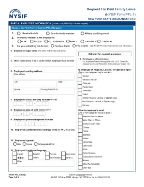 Fillable Online Fillable Online PAID FAMILY LEAVE CLAIMANT ... Fax ...
