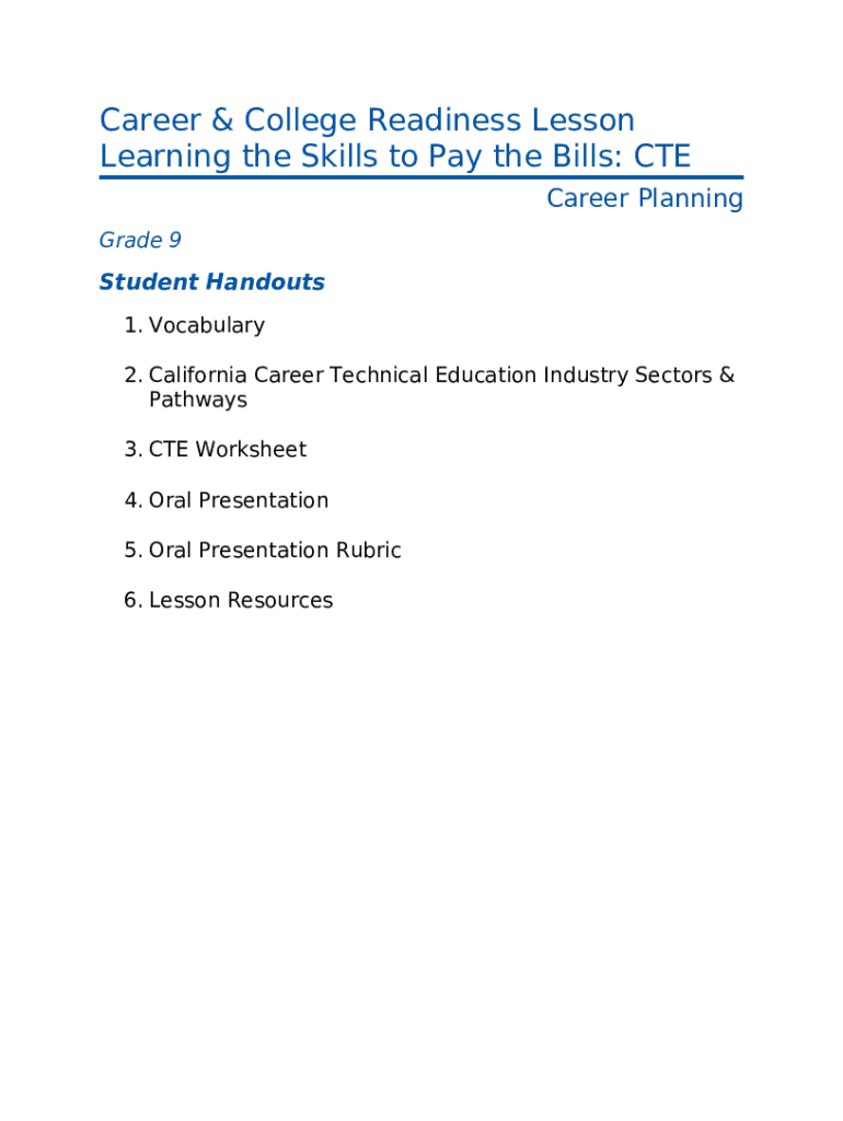 Learning the Skills to Pay the Bills - Career and College ... Doc ...