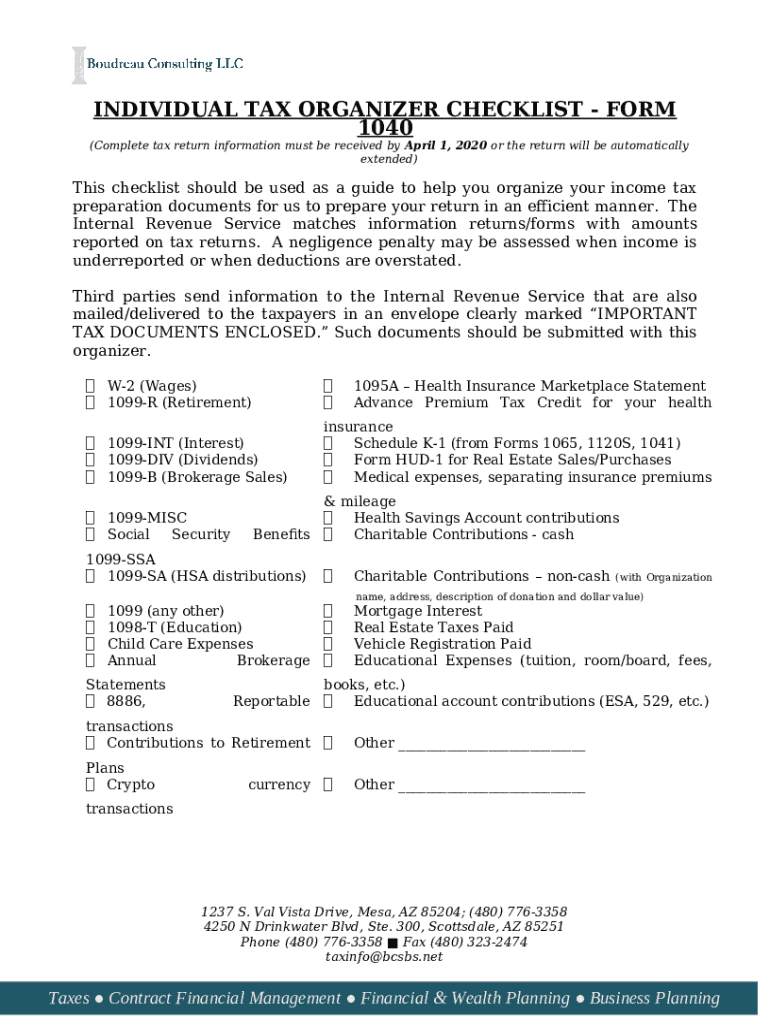 Income Tax Preparation Checklist To Maximize Tax Refund Doc Template ...
