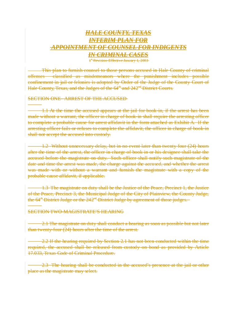 JUSTICE CENTER QUALITY OF INITIAL COUNTY PLANS ... - tidc tamu Doc ...