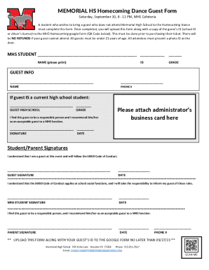 Fillable Online 18 Homecoming Dance Permission Form. ... Fax Email ...