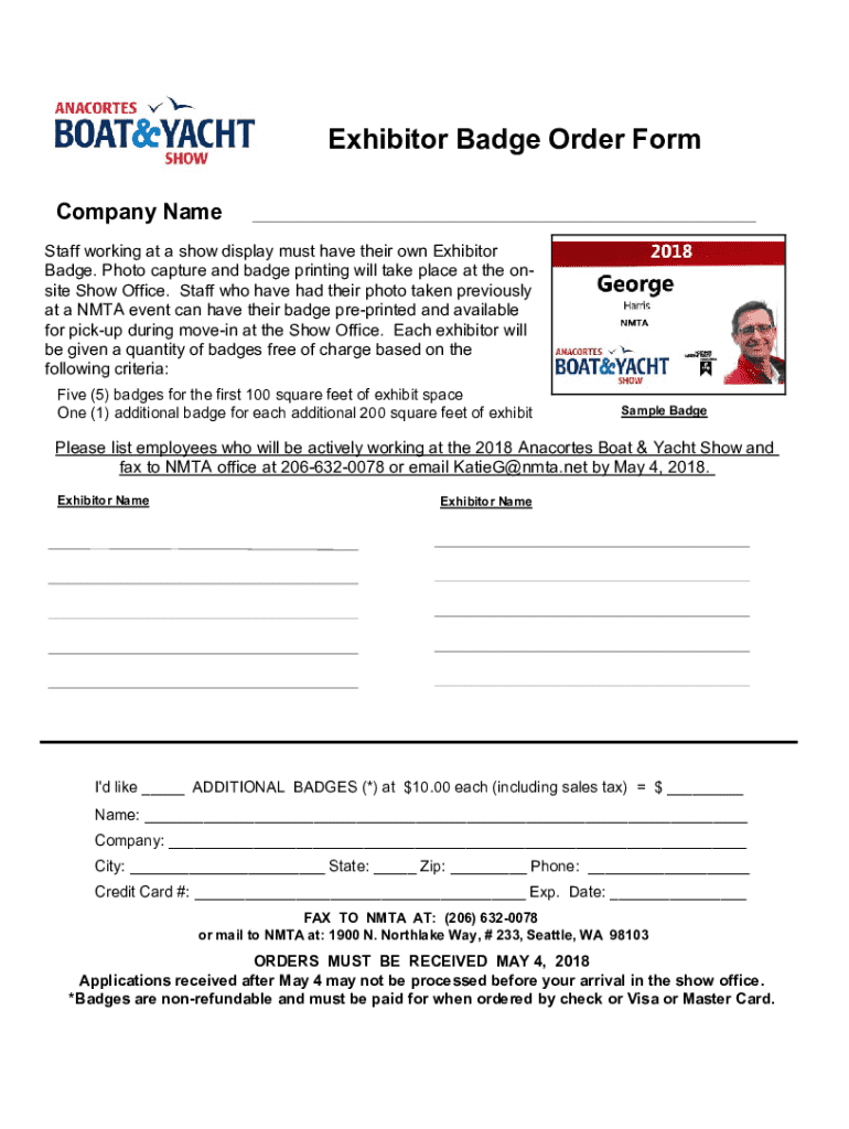 Fillable Online Should company ID badges have the company name or ...