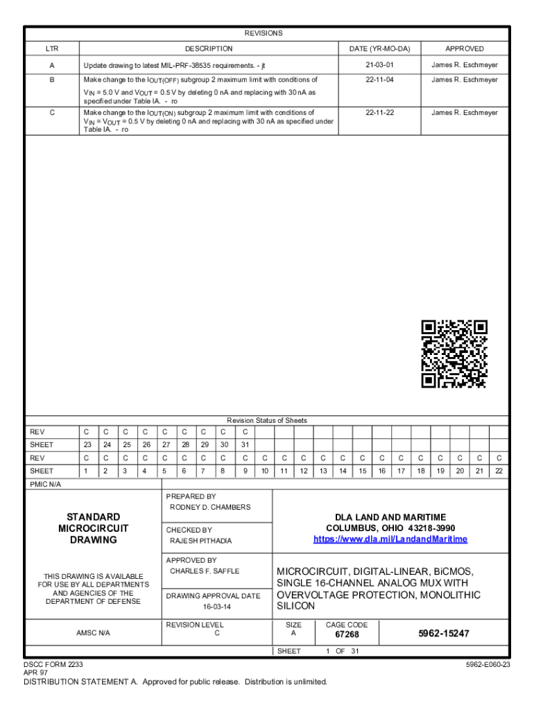 Fillable Online Update drawing to latest MIL-PRF-38535 requirements Fax ...