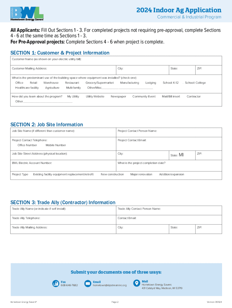 Fillable Online This application form is for projects completed between January 1, 2024 and ...