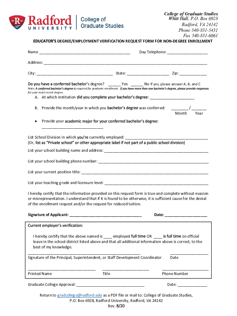 Fillable Online Graduation FormsDavis College of Business and ... Fax ...