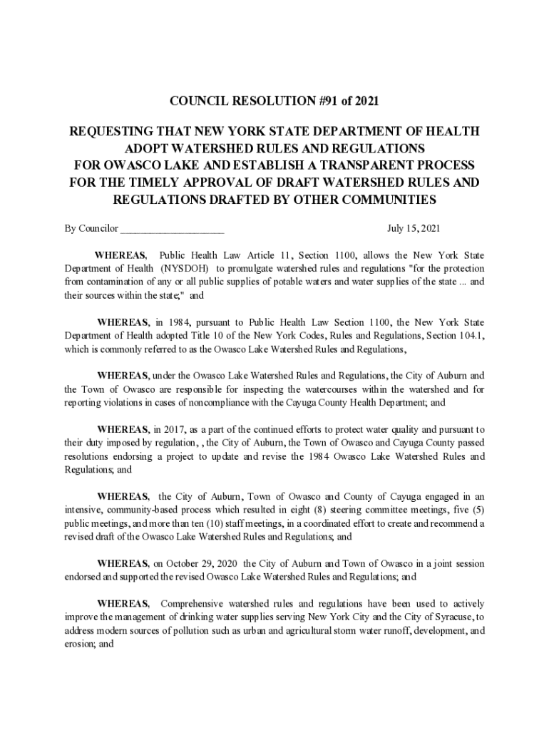 Fillable Online Owasco Lake Watershed Nine Element Plan for ... - NY ...