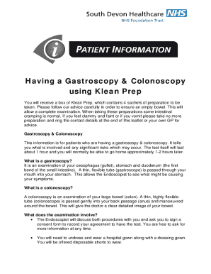 Fillable Online Using Klean Prep: How to Prepare for Your Colonoscopy ...