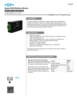 Fillable Online GF 9950 Six-Channel Transmitter - *3-9950-10.090 Fax ...