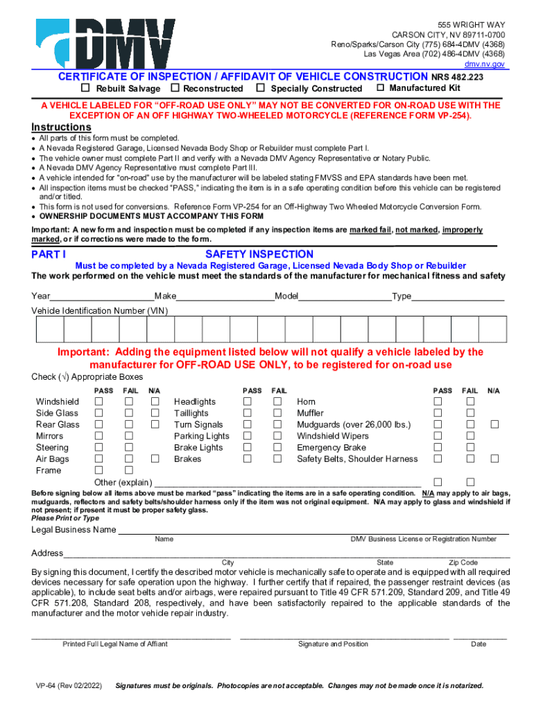 Vp64 form: Fill out & sign online | DocHub