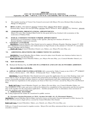 Fillable Online Mayor Pro Tem Mark Gregor Fax Email Print - pdfFiller