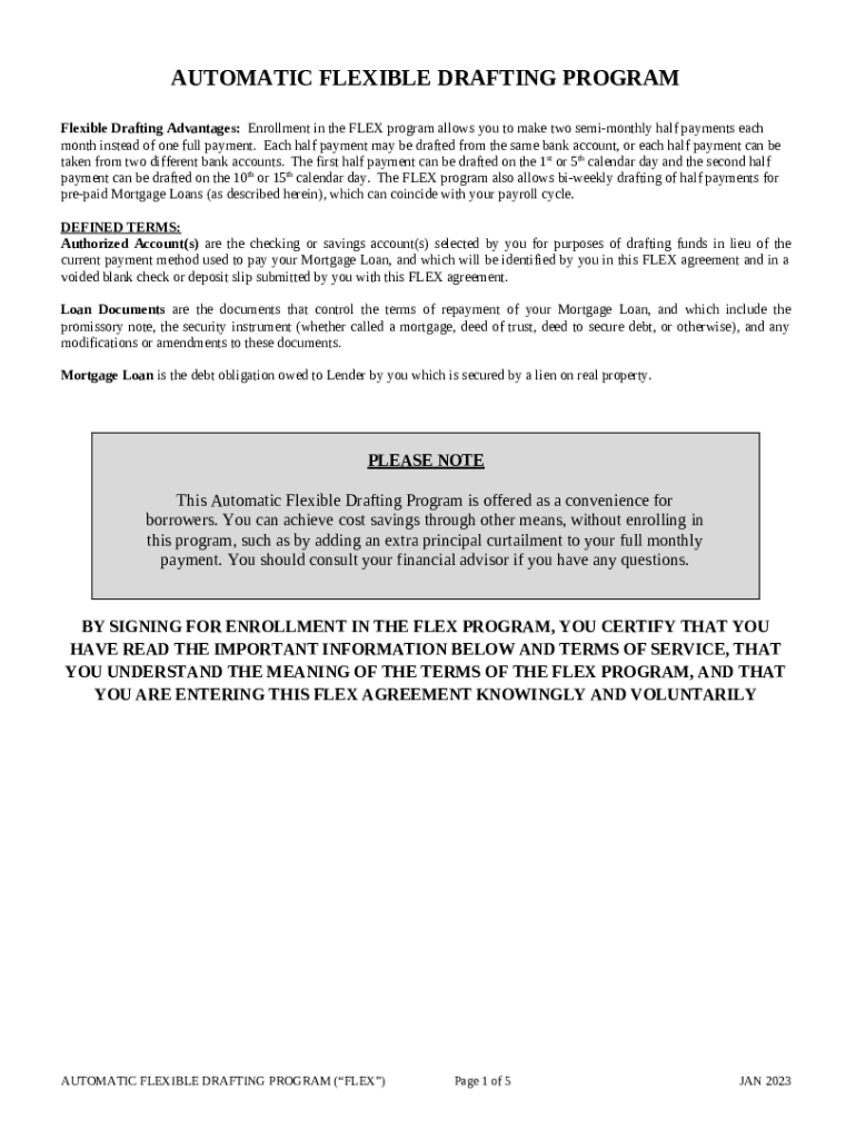 FLEXIBLE DRAFTING Agreement Doc Template | pdfFiller