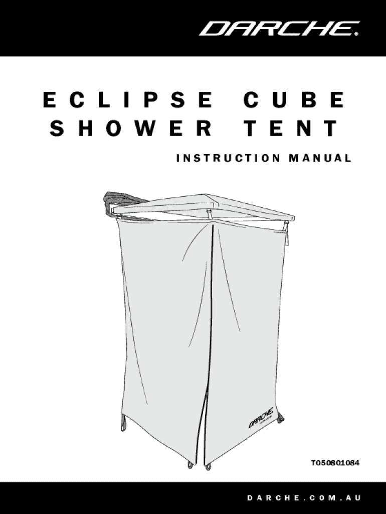 Fillable Online How to set up your Eclipse Cube Shower TentDARCHE Fax ...