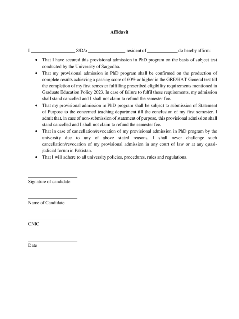 Fillable Online Affidavit I S/D/o Fax Email Print - pdfFiller