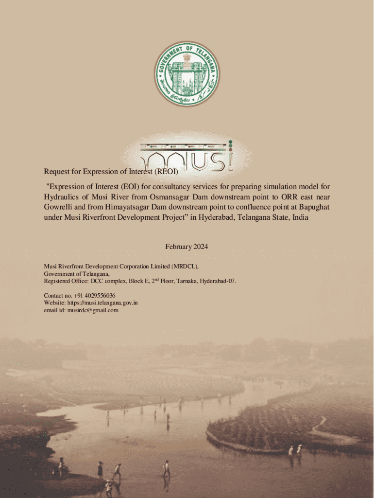 Fillable Online "Expression of Interest (EOI) for consultancy services for preparing simulation ...