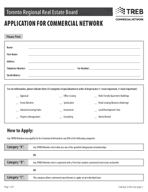 Fillable Online PERSONAL INFORMATION STATEMENT FOR TRREB ... Fax Email Print - pdfFiller