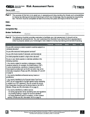 Fillable Online Risk Assessment Pre-submission - Forms Fax Email Print ...