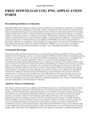 Fillable Online uog png application form Fax Email Print - pdfFiller