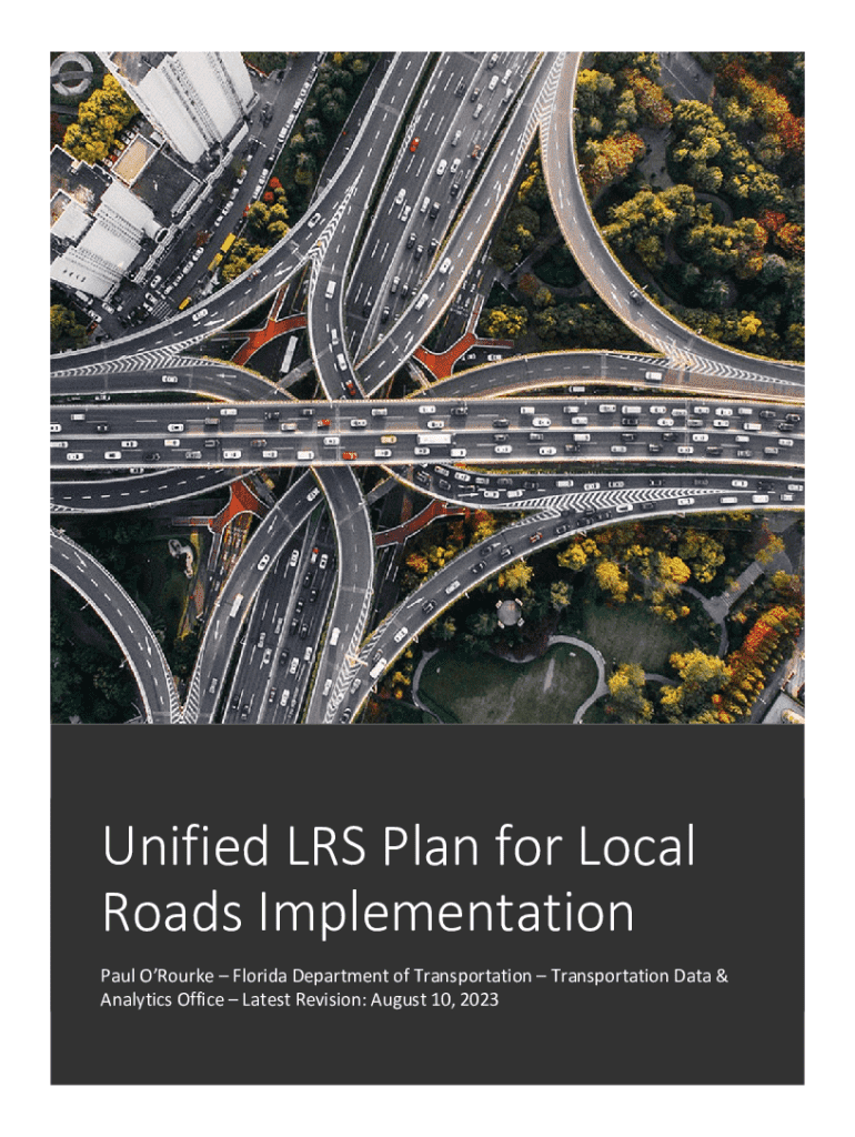 Fillable Online Unified LRS Plan for Local Roads Implementation. Paul ...
