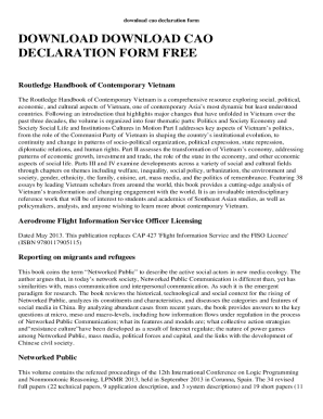 Fillable Online Cao declaration form: Fill out & sign online Fax Email ...