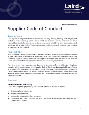 Fillable Online Employee Code of Conduct and Ethical Behaviour Fax ...