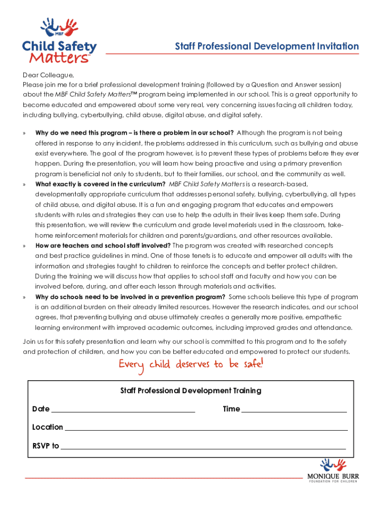 Fillable Online Every child deserves to be safe! Fax Email Print - pdfFiller